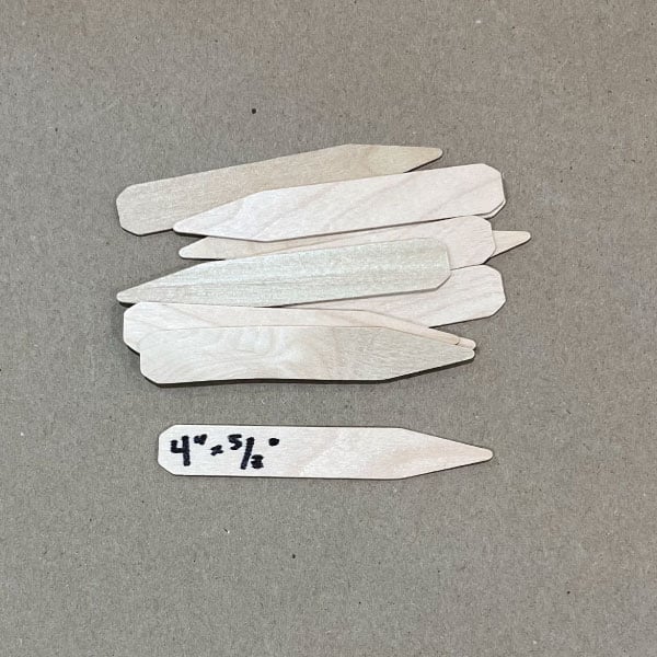 4" x 5/8" Wooden Plant Labels | Urban Farmer